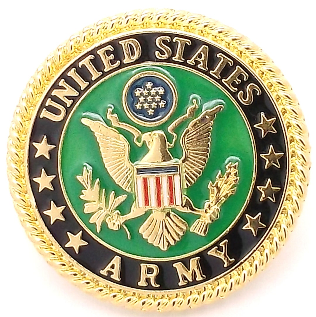 Army Emblem Rose Gold Line 24 Snap Cap 1" 1265-46 - Etsy