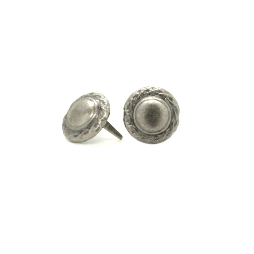 Round Santa Fe Rope Edge 5/8" Antique Nickel Spot 10 Pak NH54702-21 ...