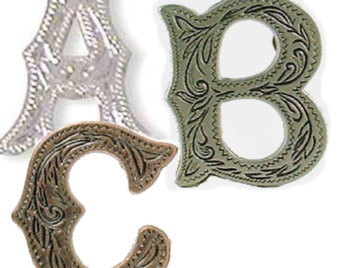 Alphabet Letter Concho 3/4 - Etsy