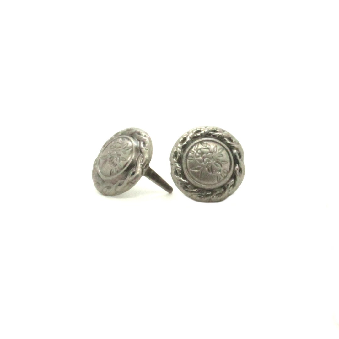 Round Flower Rope Edge 5/8" Antique Nickel Spot 10 Pak NH54398-21 Made ...