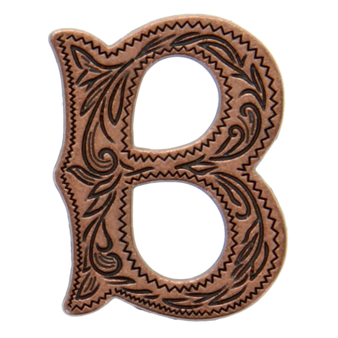 Alphabet Letter B Antique Copper Plated Concho 3/4" Tall 1339-023 - Etsy