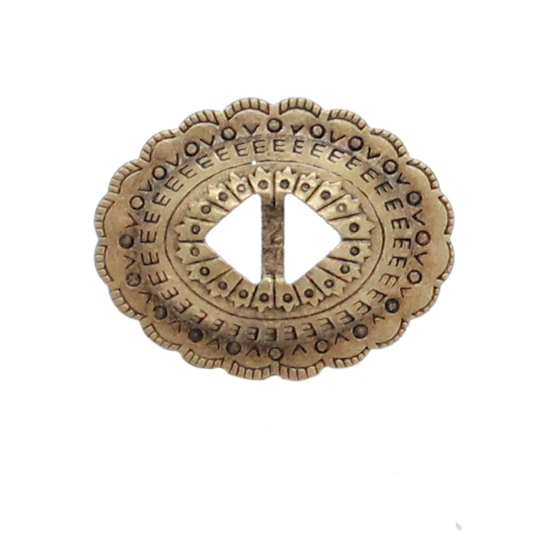 Slotted Stamped Steel Concho Antique Brass 1-1/4" 10 Pack 7492-09 - Etsy
