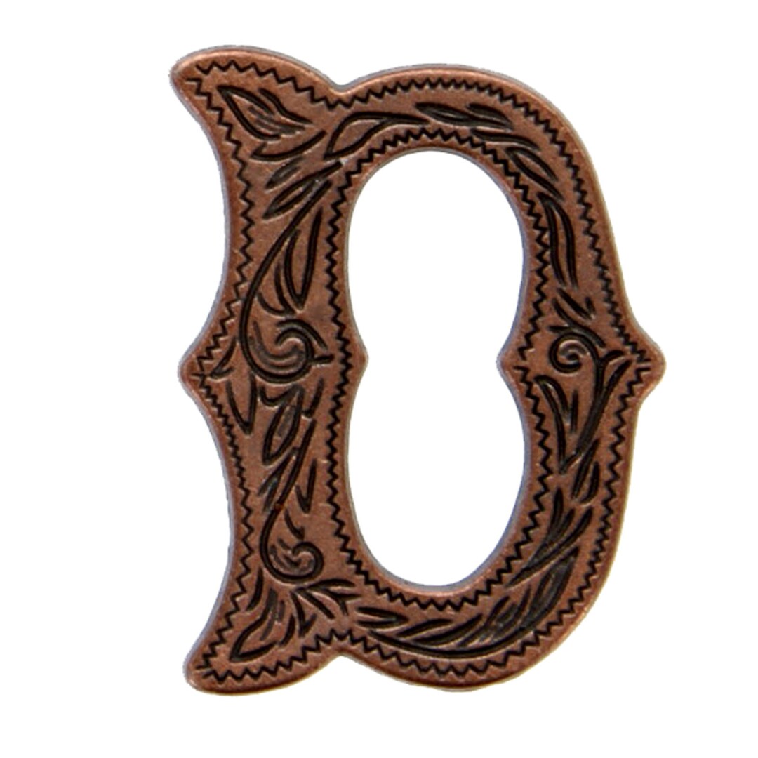 Alphabet Letter D Concho Antique Copper 3/4" Tall 1339-043 - Etsy