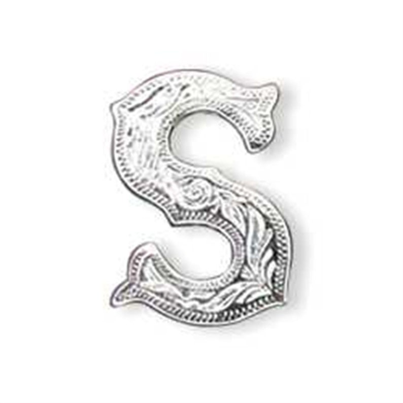Alphabet Letter S Shiny Silver Screw Back Concho 3/4" 1339-19 - Etsy