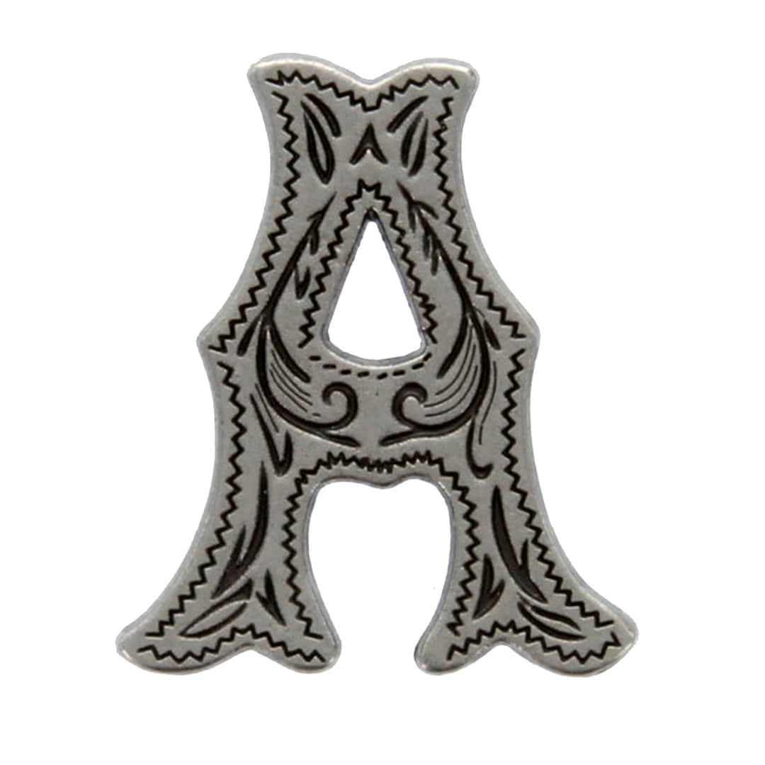 Alphabet Letter A Antique Silver Concho 3/4" Tall 1339-012 - Etsy