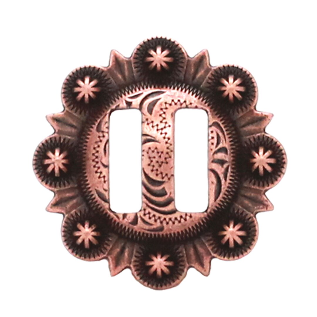 Slotted Concho Antique Copper 1-1/4" 7861-10S - Etsy