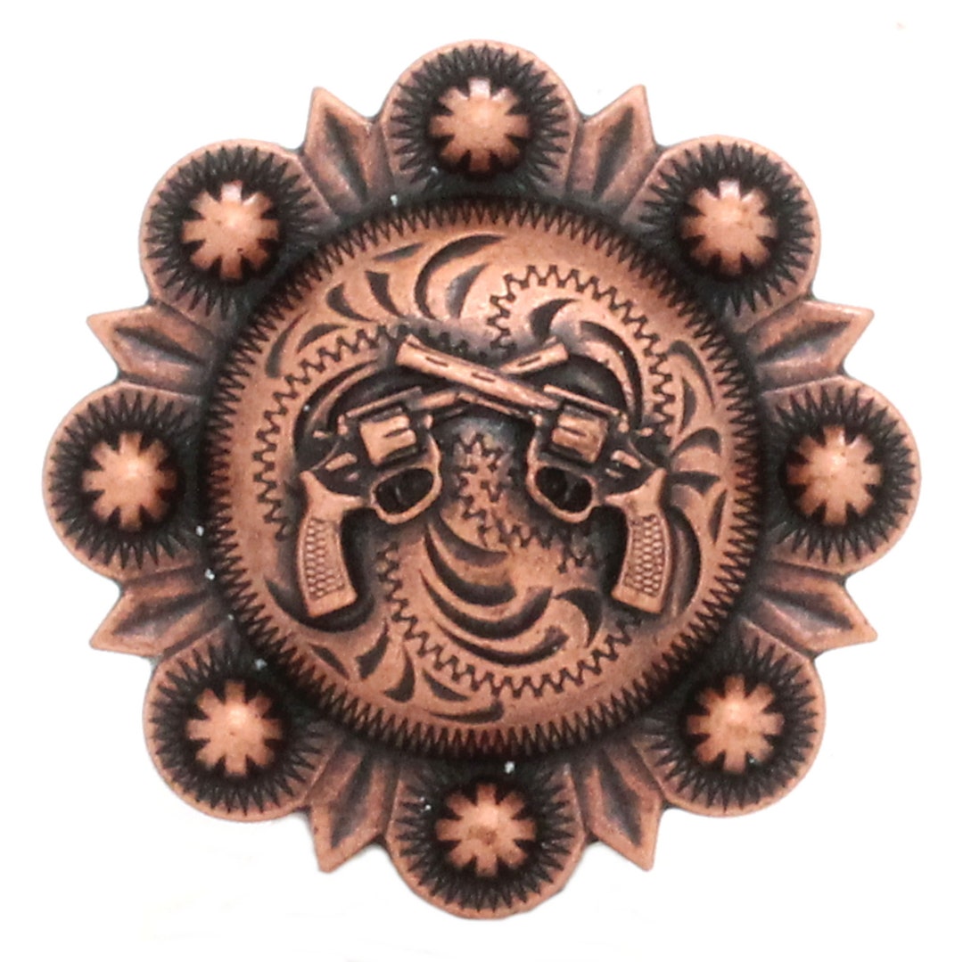 Berry Concho Copper Plated Screw Back 1-1/2" 7977-10 - Etsy