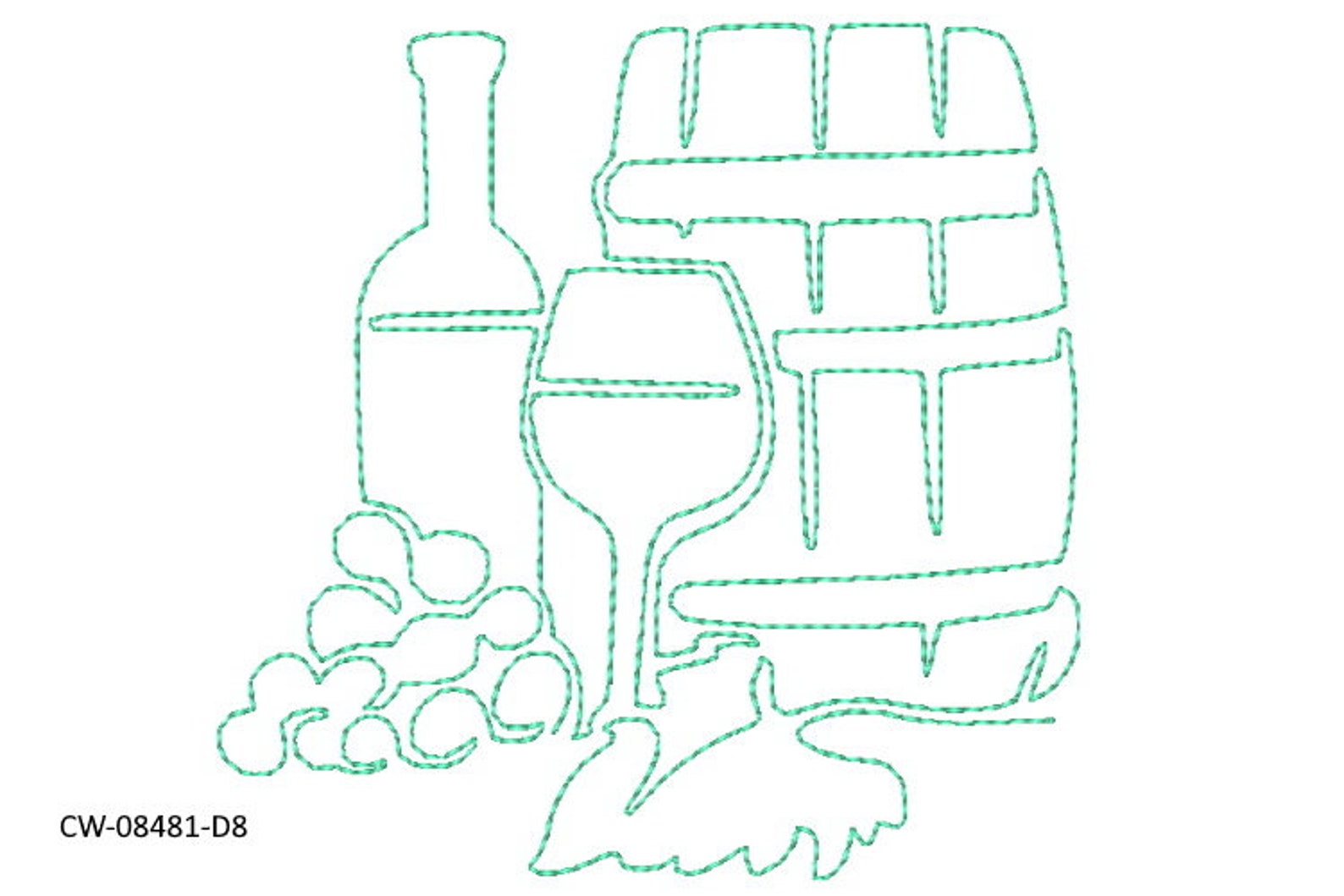 Wine Machine Embroidery Design Set Cheese Embroidery Designs - Etsy