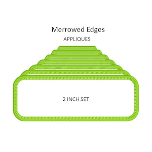 Patch-making DIY Essential: Set of 2 Inch Rectangle Appliques With ...