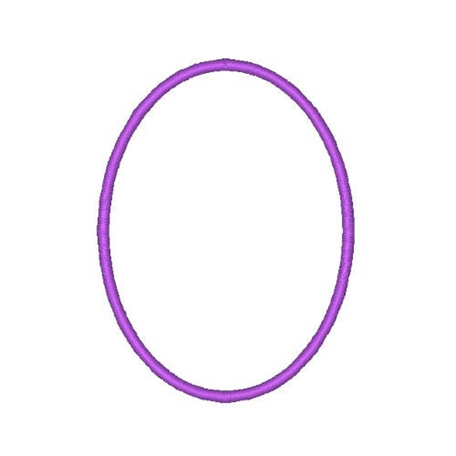 Oval Embroidery Designs Set of 4 Oval Applique Embroidery | Etsy