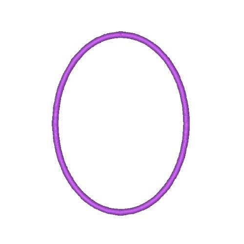 Oval Embroidery Designs Set of 4 Oval Applique Embroidery | Etsy