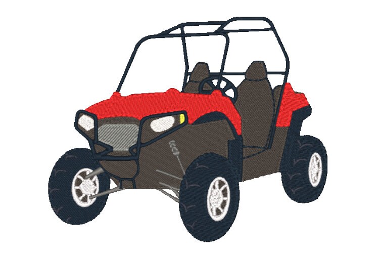 ATV Embroidery Design: Side by Side Four Wheeler (instant Download) - Etsy
