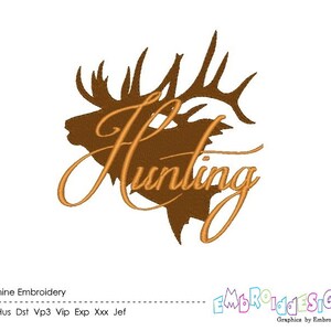 Elk Hunting Machine Embroidery Design Deer Embroidery Hunting Designs ...