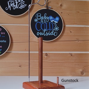 Thread Holder Large Spool Cone Dispenser Easy Change Wood Stand Sewing ...