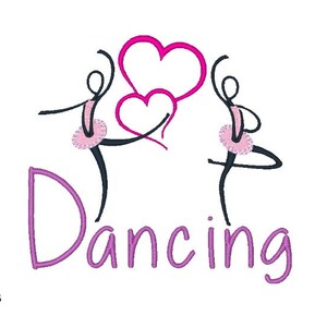 Dancing Embroidery Design Dance Machine Embroidery Designs 4X4 5X7 6X10 ...