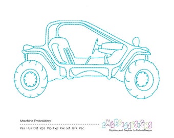 Atv Embroidery Design - Etsy