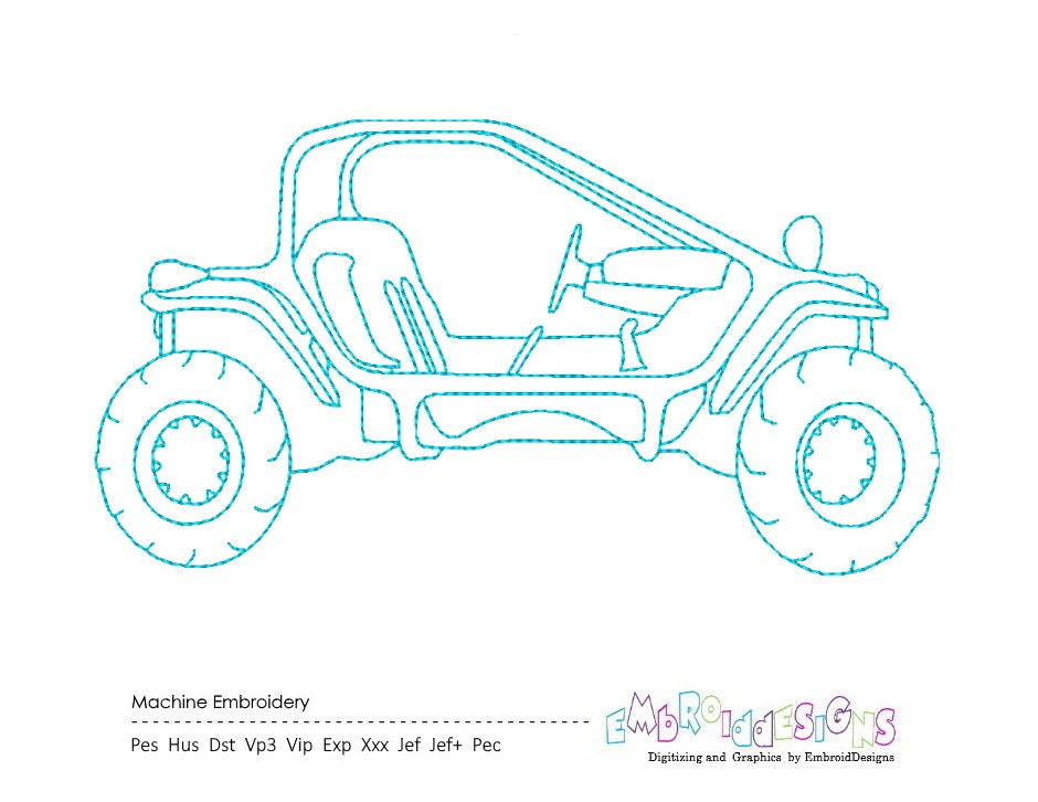 Bean Stitch ATV Side-by-Side Machine | Pojazd terenowy - Etsy Polska