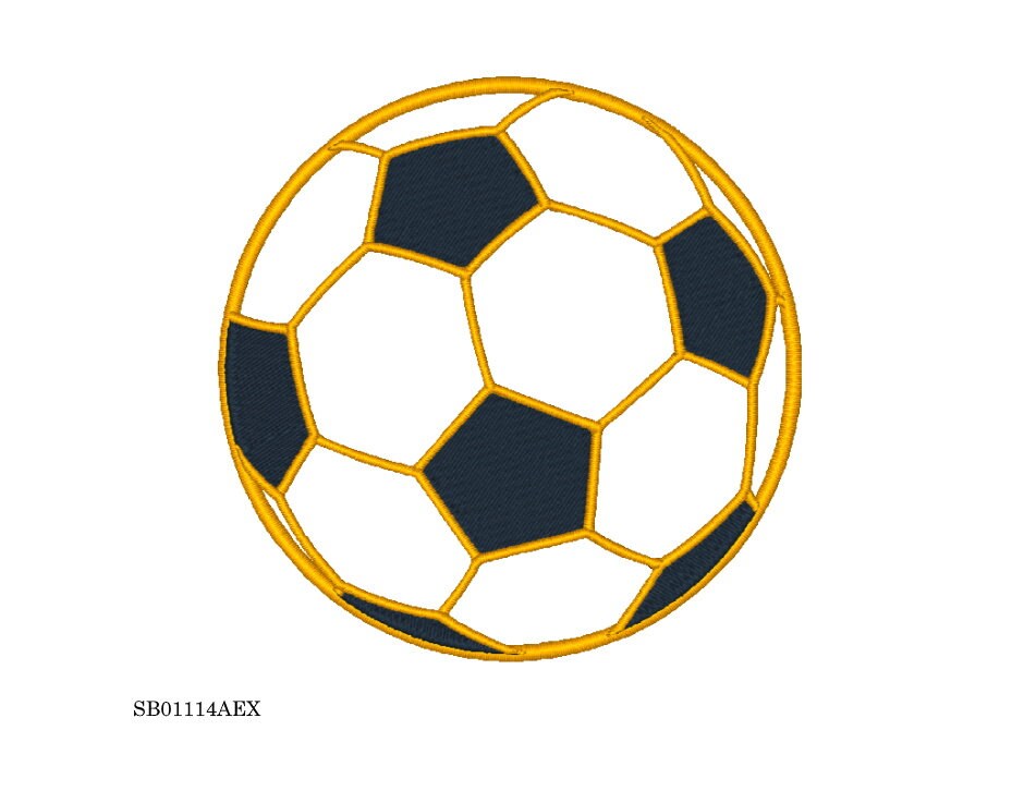 Soccer Ball Machine Embroidery Design Sports Embroidery - Etsy