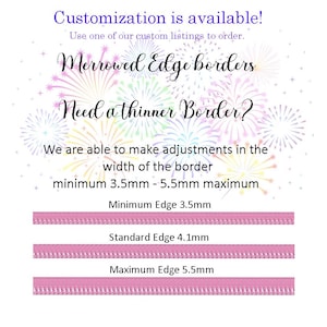 Merrowed Edges Rectangle Frame Patch Applique Set - 1.5 Inch Border ...