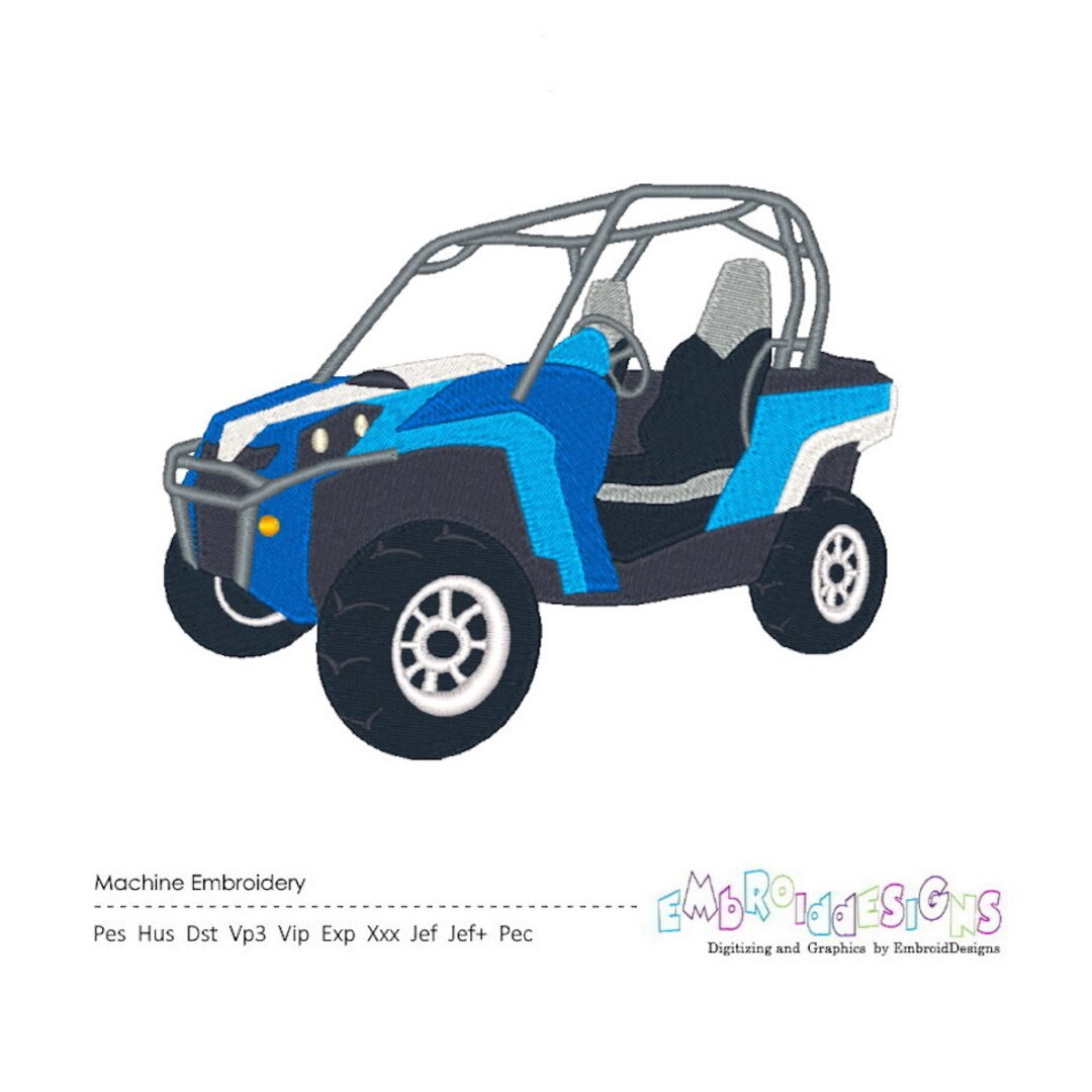 Off Road Adventure: ATV Side by Side Machine Embroidery Design - Etsy