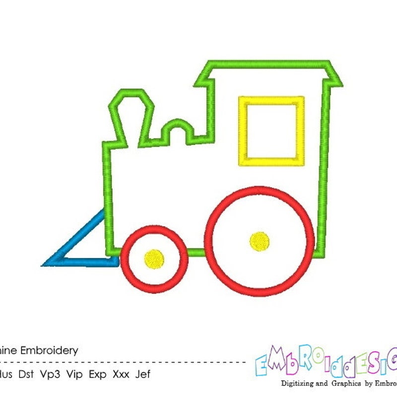 Train Applique - Etsy