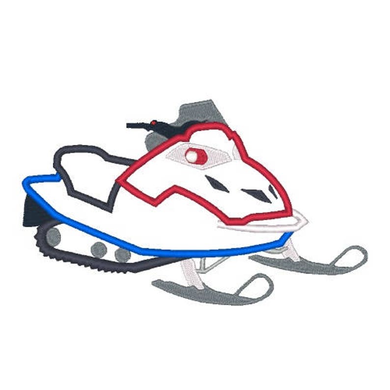 Snowmobile Machine Embroidery Designs Sled Embroidery Snow | Etsy