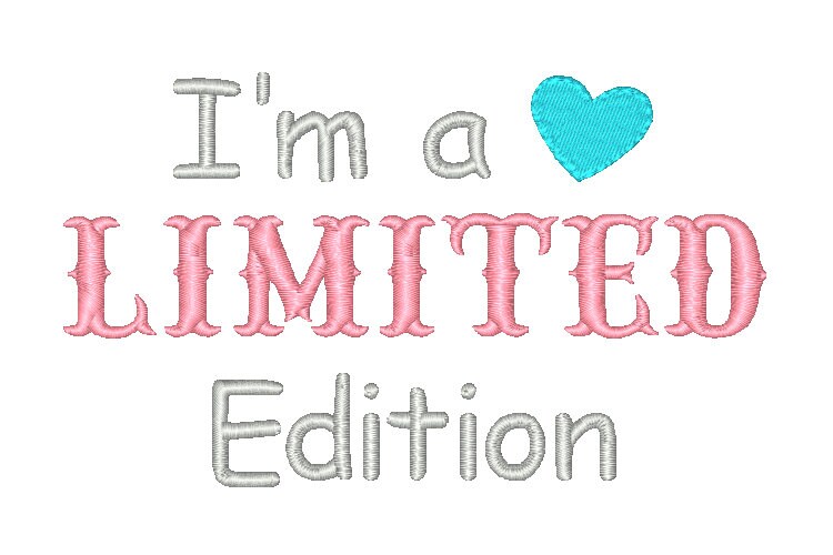 Limited Edition Embroidery Design Saying Machine Embroidery | Etsy