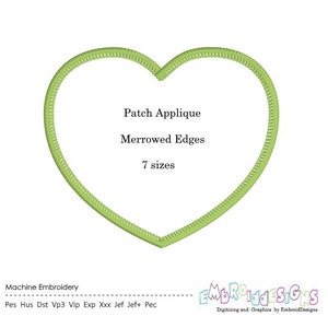 Heart Frame Patch Applique Border Embroidery Designs Patch Making ...