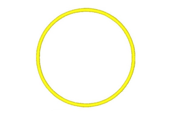 Circle Embroidery Designs Applique Circle Embroidery Design | Etsy