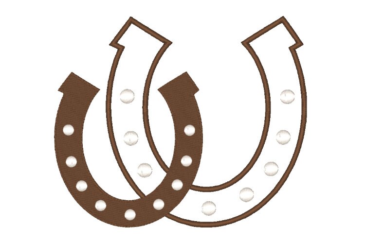 Horseshoe Embroidery Designs Set Machine Embroidery Applique - Etsy