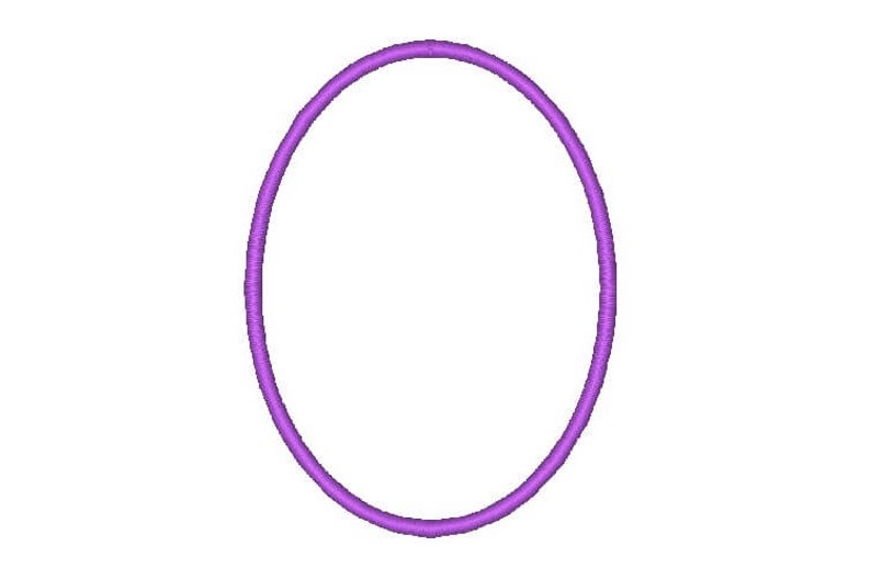 Oval Embroidery Designs Ovals Applique Embroidery Design | Etsy