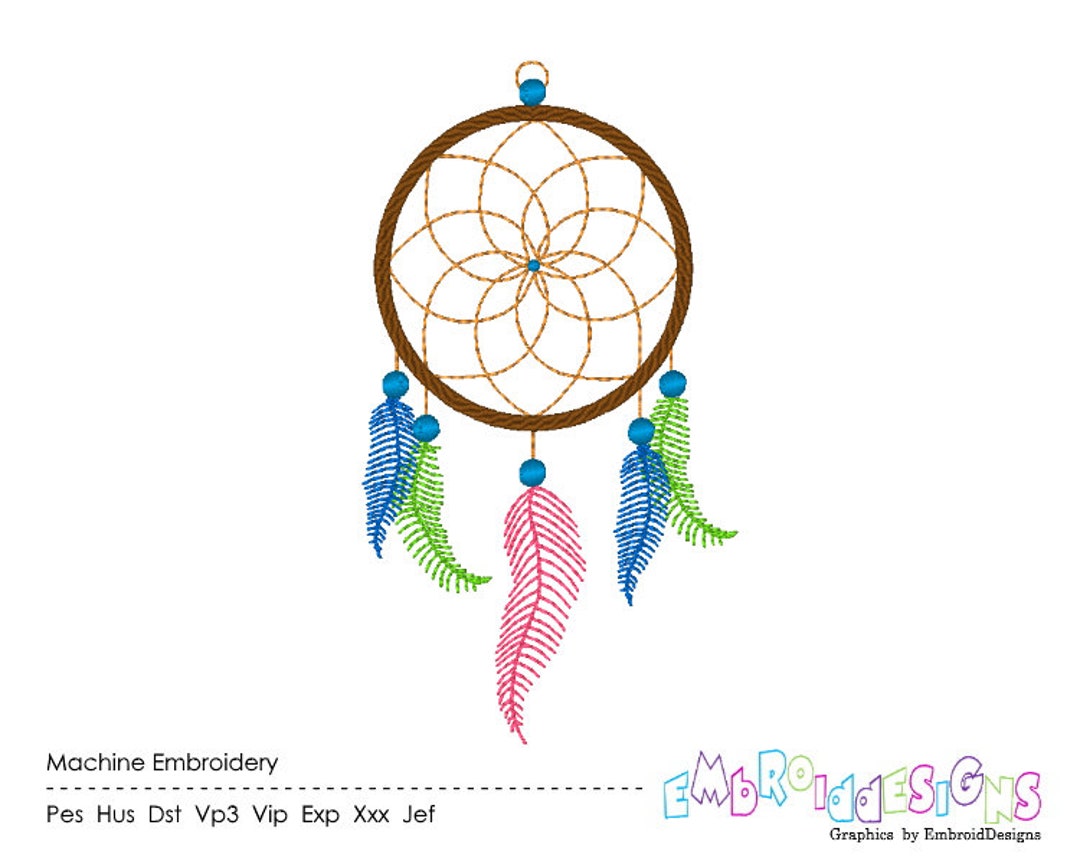 Dream Catcher Machine Embroidery Design - Etsy