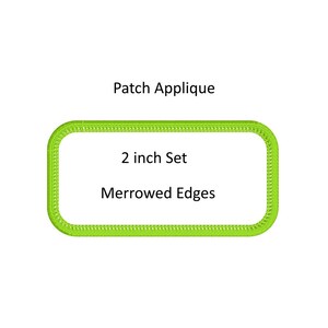 Patch-making DIY Essential: Set of 2 Inch Rectangle Appliques With ...