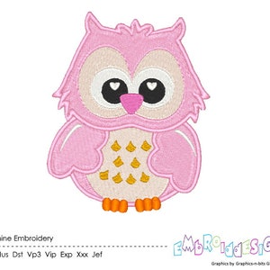 Owl Machine Embroidery Design Owl Embroidery Designs Birds - Etsy