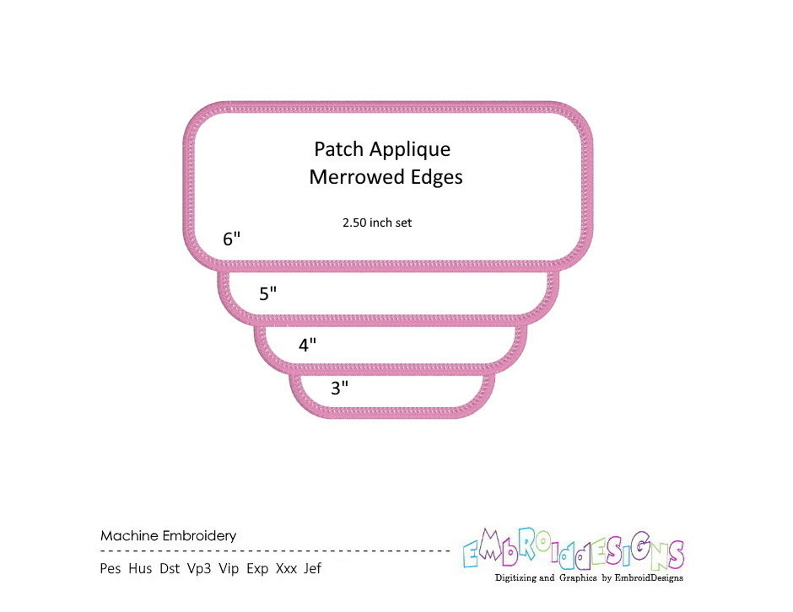 Rectangle Frame Patch Applique Border Embroidery Designs Patch - Etsy