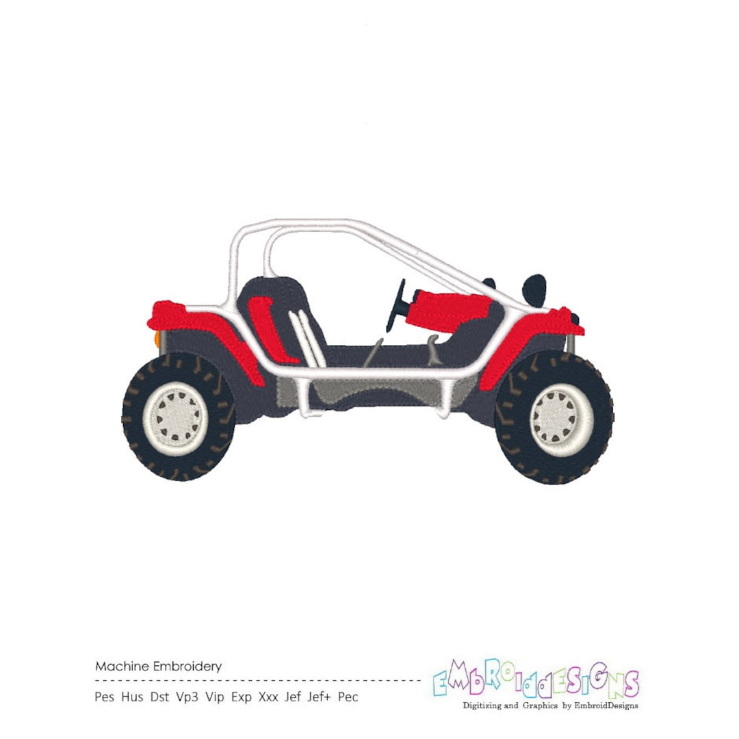 Side by Side Machine Embroidery Design | off Road All Terrain Vehicle ...