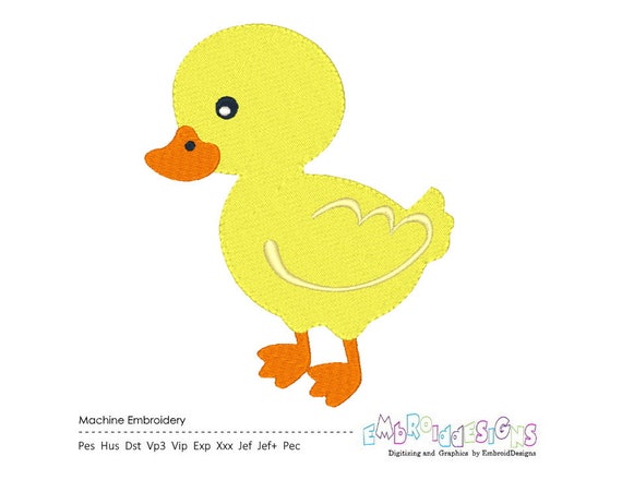 Baby Duckling Machine Embroidery Design Duck Embroidery - Etsy