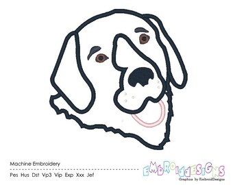 Lab Applique Design | Etsy