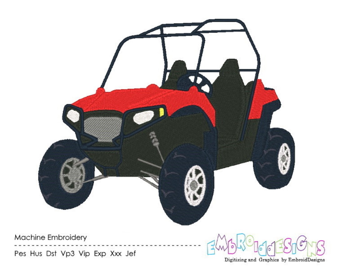 ATV Embroidery Design: Side by Side Four Wheeler (instant Download) - Etsy