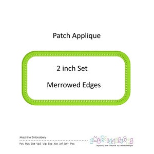 Patch-making DIY Essential: Set of 2 Inch Rectangle Appliques With ...