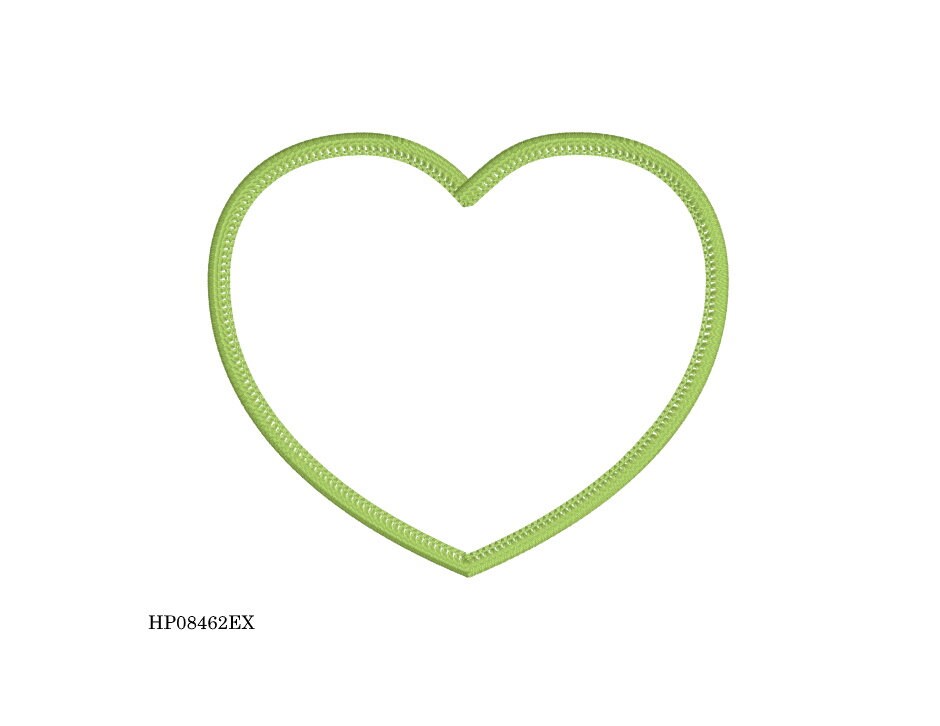 Heart Frame Patch Applique Border Embroidery Designs Patch - Etsy