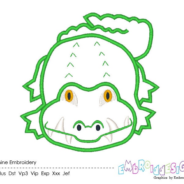 Alligator Applique - Etsy