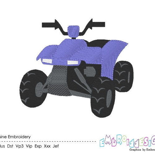 Four Wheeler Machine Embroidery Design - Etsy