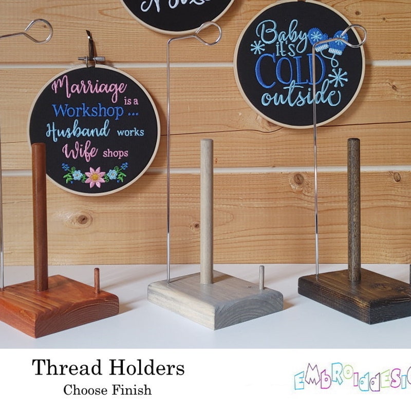 Wood Cone Spool Holder - Etsy