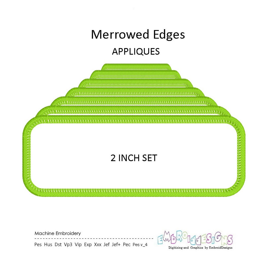 Patch-making DIY Essential: Set of 2 Inch Rectangle Appliques With ...