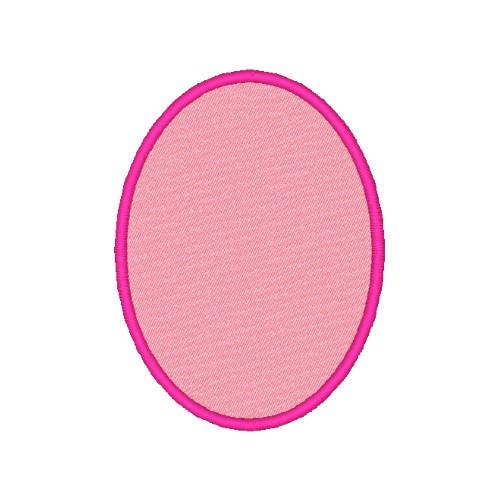 Oval Embroidery Designs Set of 4 Oval Applique Embroidery | Etsy