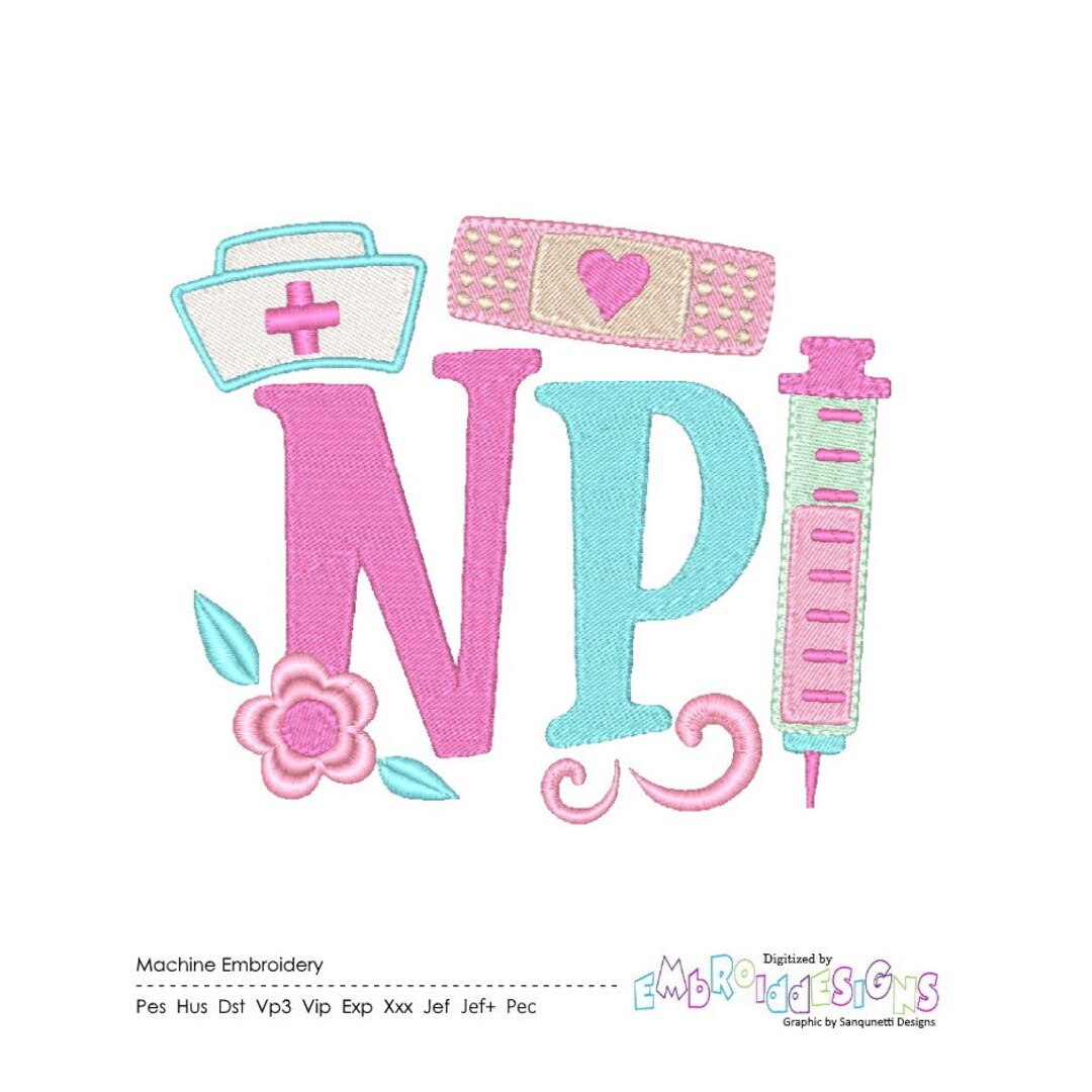Nurse Practitioner Embroidery Design | Funny Nurses Sayings - Etsy