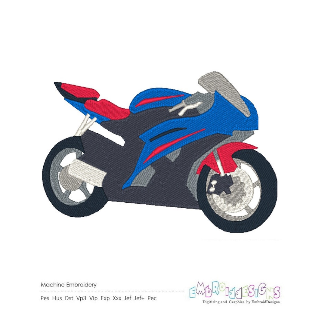 Rev up Your Style With Motorcycle Embroidery Designs - Bikers' Digital ...