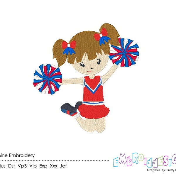 Cheerleader Applique - Etsy