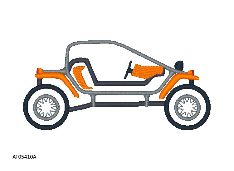 ATV Machine Embroidery off Road 4 Wheeler Design Side by Side - Etsy